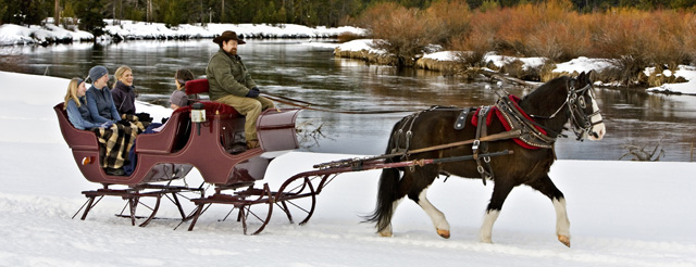 Best Ranch Sleigh Rides in US and Canada - Writing Horseback