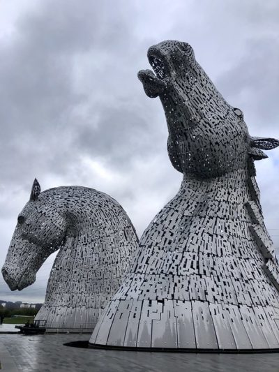 The Kelpies Essential Guide in Scotland - Writing Horseback